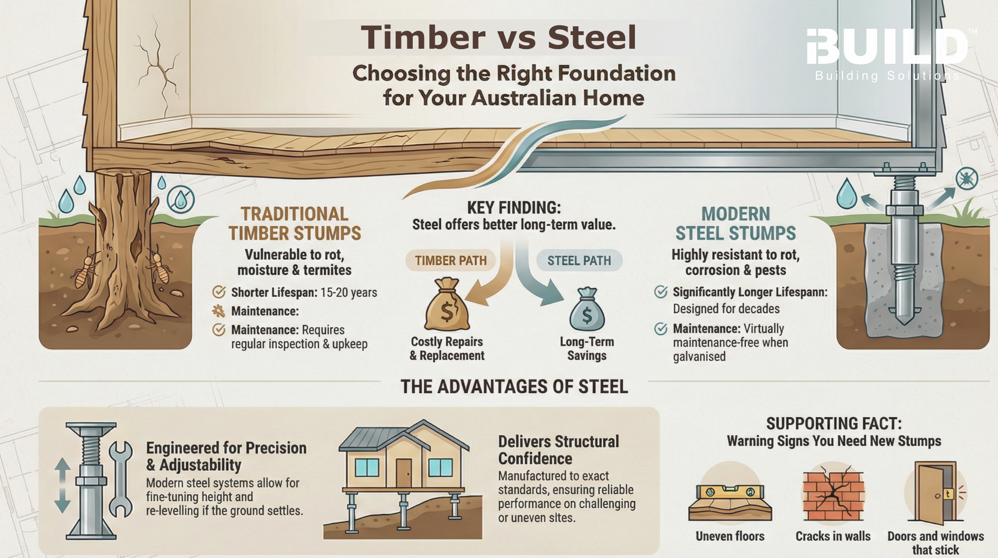 Steel House Stumps: Why They’re Replacing Timber in Modern Australian ...