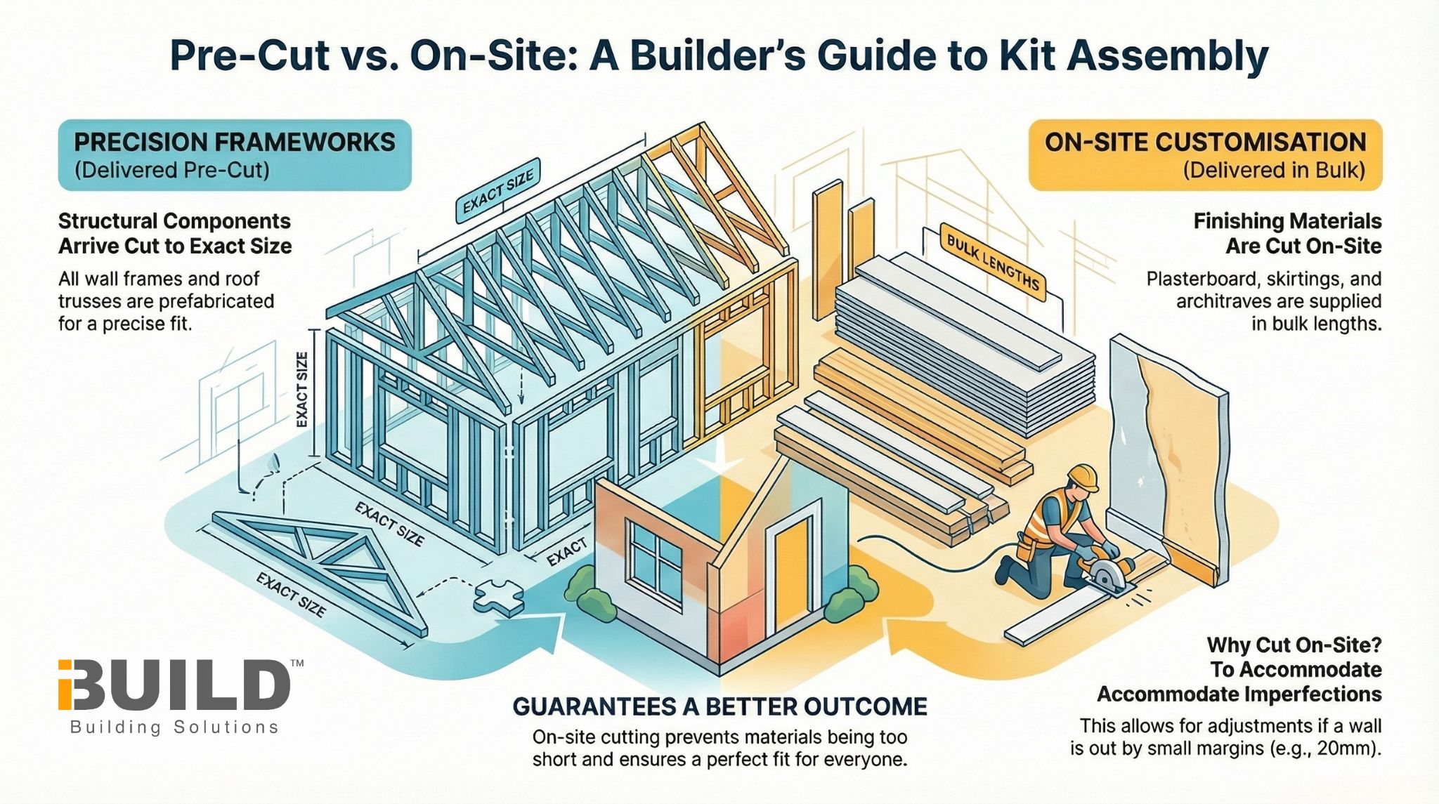 What's Pre-Cut vs Cut On Site in Kit Homes? - iBuild Building Solutions